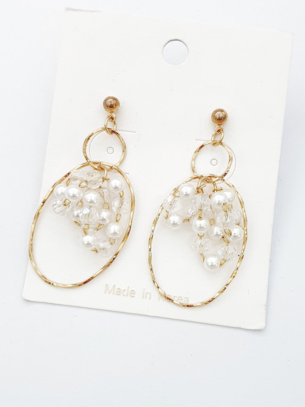 Kayon Gold Pearl Circle Hoop Earrings – www.cutecrushco.com