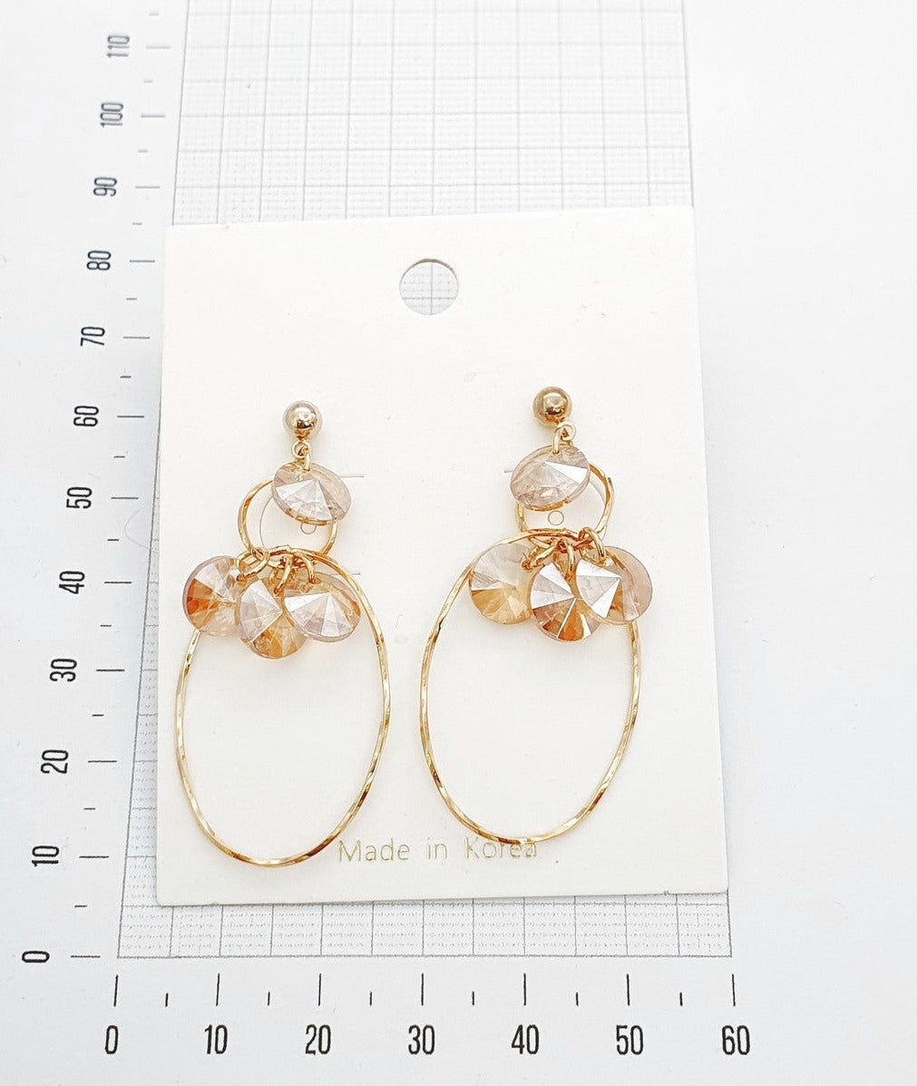 Kayon Gold Crystal Hoop Earrings – www.cutecrushco.com
