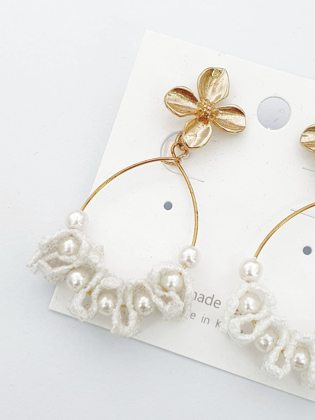Kayon Gold Flower Hoop Earrings – www.cutecrushco.com