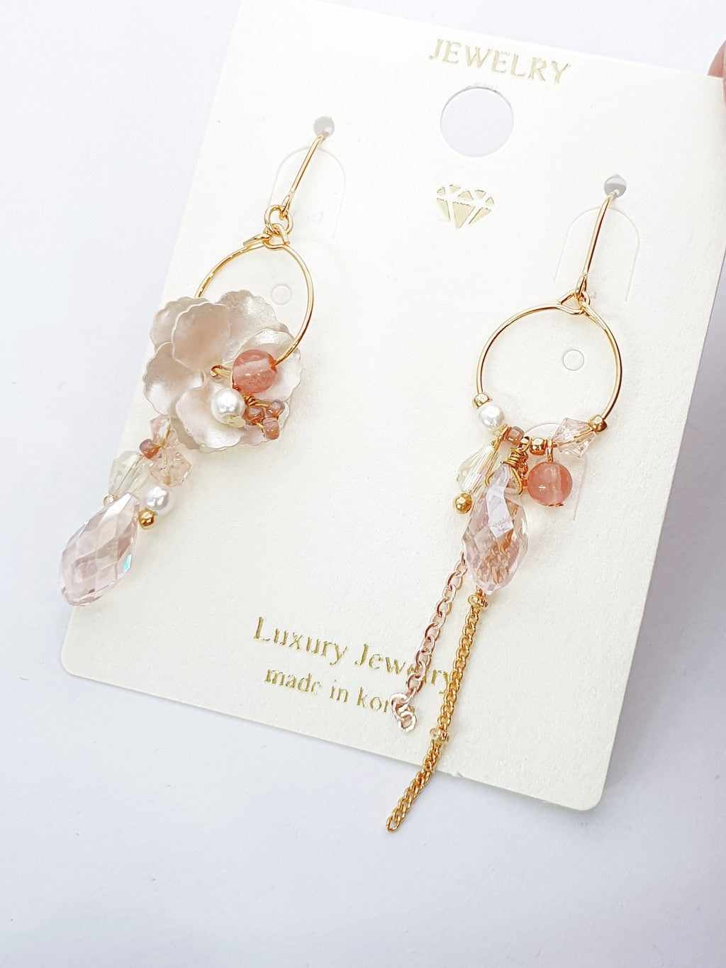 Kayon Crystal Hoop Dangle Earrings – www.cutecrushco.com