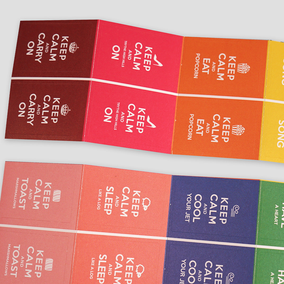 By.Nacoo Keep Calm and Carry On Label Sticker Pack 96 Sheets – www ...