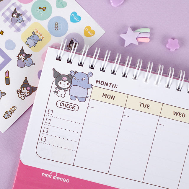 Sanrio Weekly Desk Planner Undated – www.cutecrushco.com