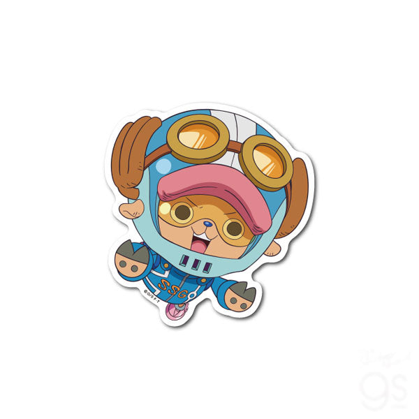 One Piece Vinyl Sticker- Egghead Chopper – www.cutecrushco.com