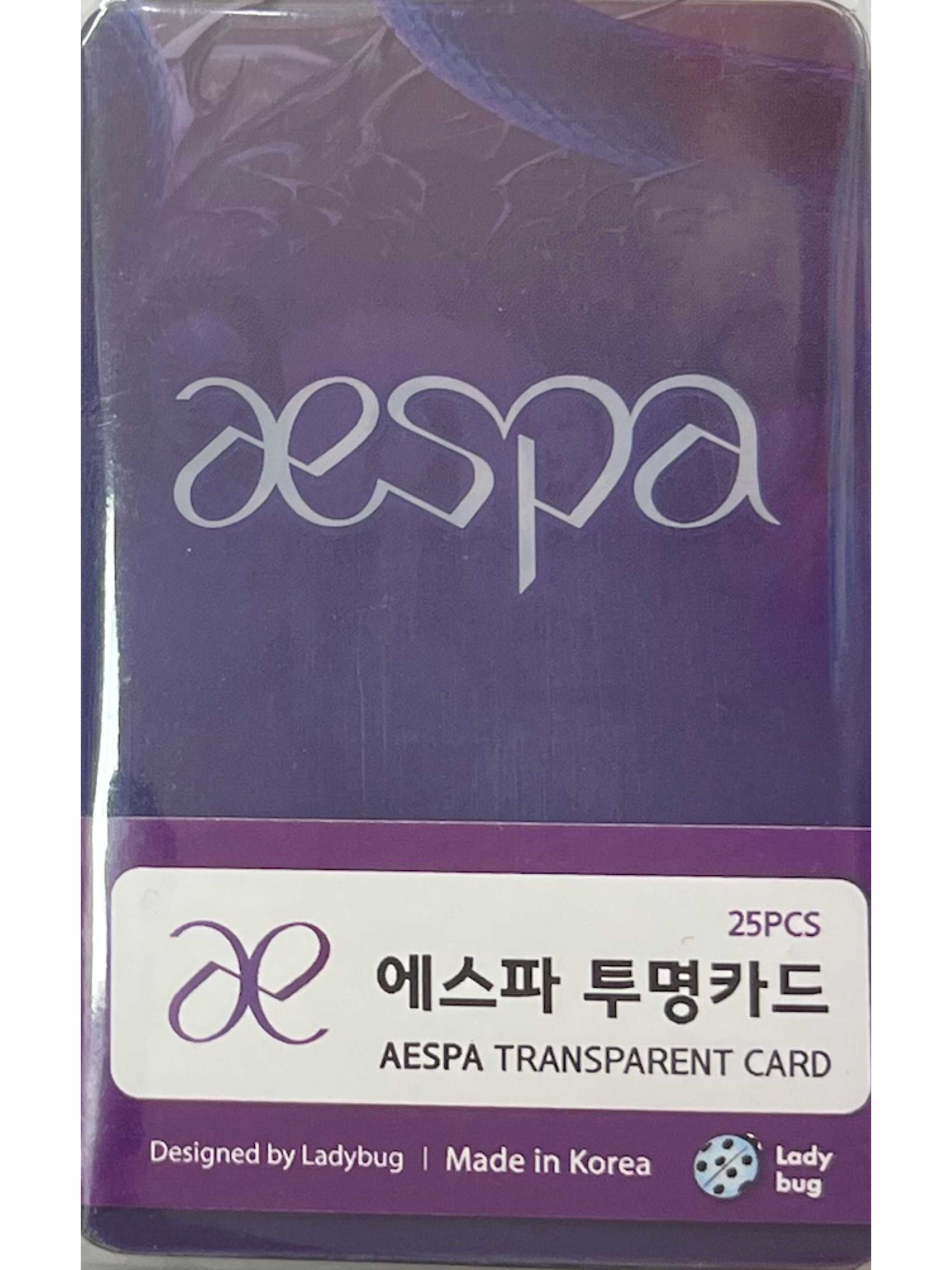 Kpop Aespa Transparent Photo Cards (Pack of 25) – Collectible Korean I ...