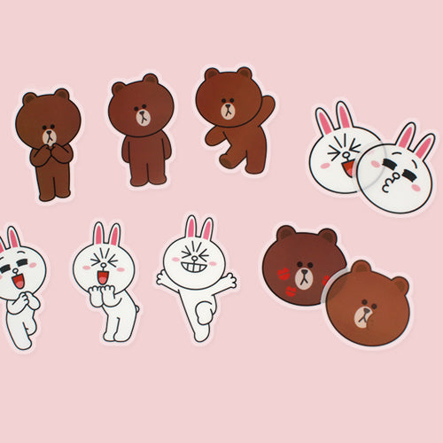 Line Friends Brown & Cony Deco Sticker – www.cutecrushco.com