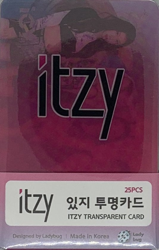 Kpop ITZY Transparent Photo Cards (Pack of 25) – Collectible Korean Id ...
