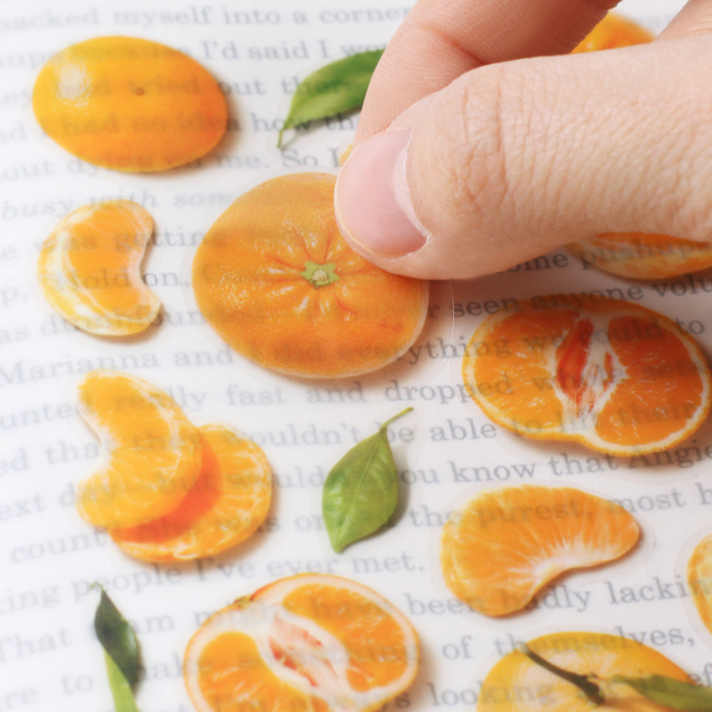 Fruit Sticker - Mandarin – www.cutecrushco.com