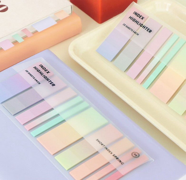Iconic Short Index Highlighter Sticky Strips Note – www.cutecrushco.com